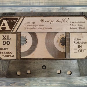 Custom Mixtape Wooden Wall Art: Retro Cassette Decor - Etsy