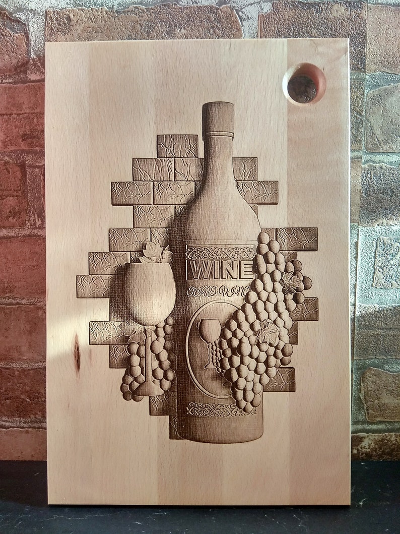 Classic Beech Wooden Cutting Board Laser Engraving Chopping - Etsy