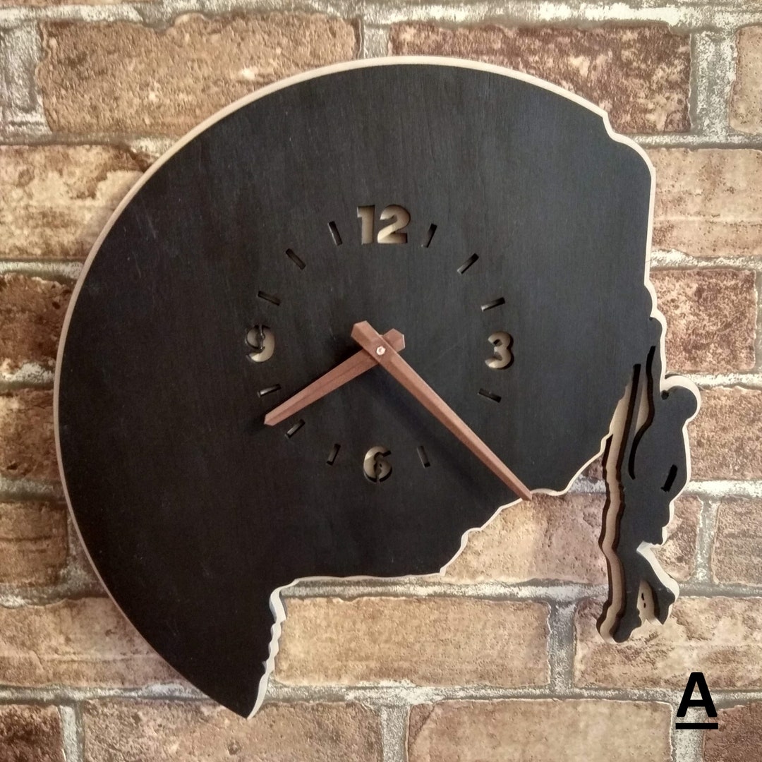 Mountain Clock Wooden Wall Clock Wooden Clock Wall Clock - Etsy