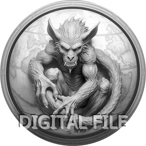 Laser Engraving Files, Gargoyle Png, 3D Illusion, Wood Engraving ...