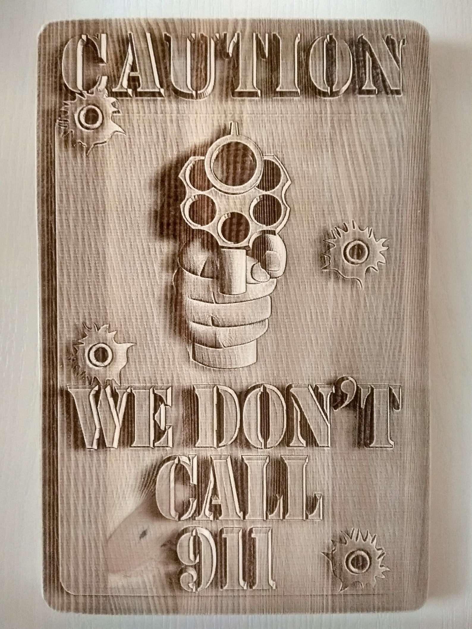 Wood Burning 2nd Amendment Sign Wall Art Caution Sign Home - Etsy