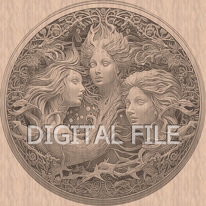 Triple Goddess Svg - Etsy