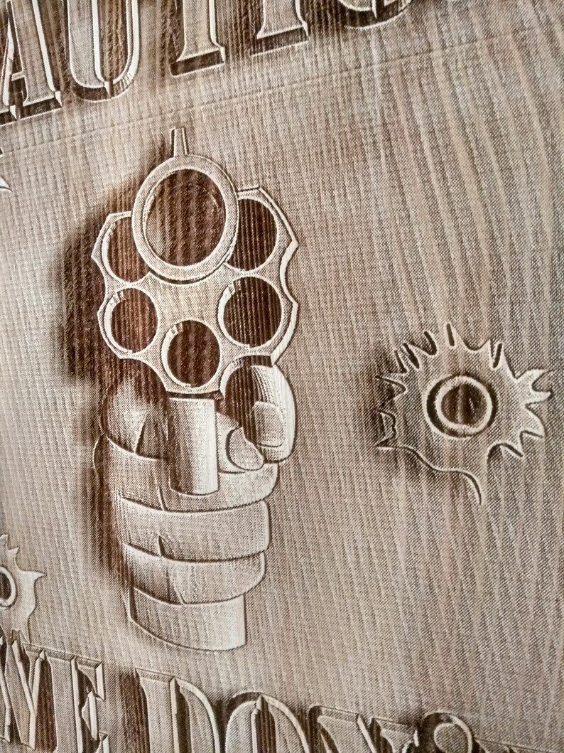 Wood Burning 2nd Amendment Sign Wall Art Caution Sign Home - Etsy