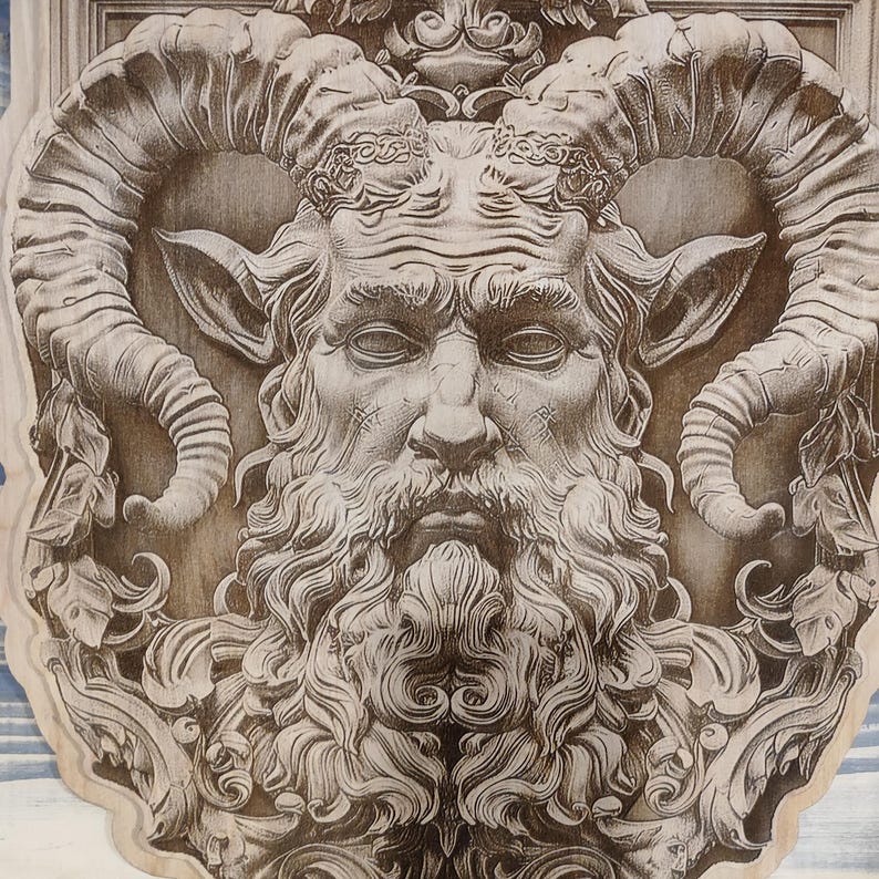 Satyr, Pan, Greek Mythology Wood Laser Engraving Wall Sign. - Etsy
