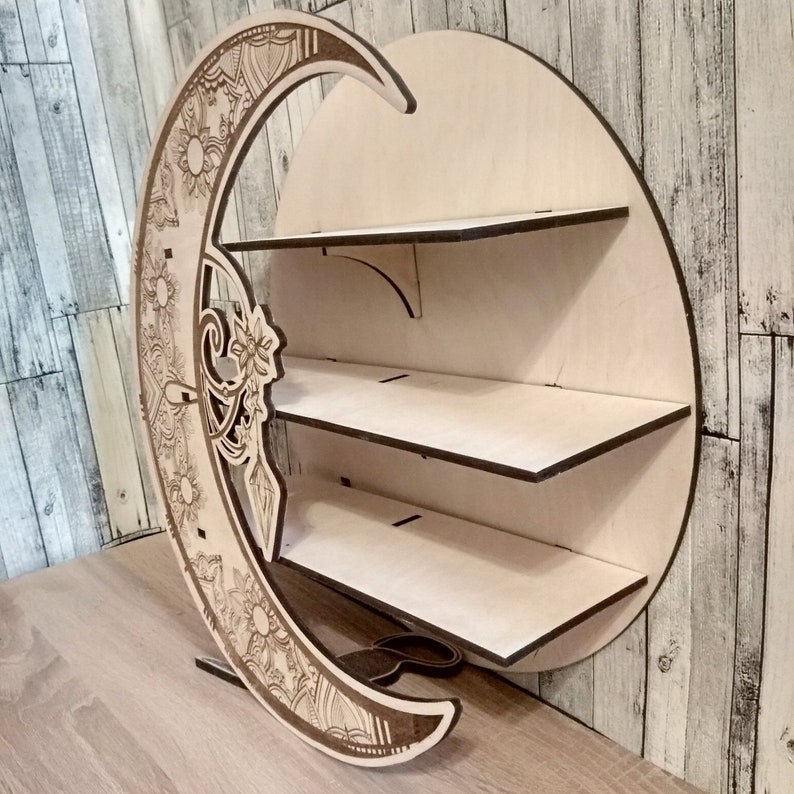 Moon Shelf for Essential or Crystal Crescent Moon Toys Shelf. - Etsy