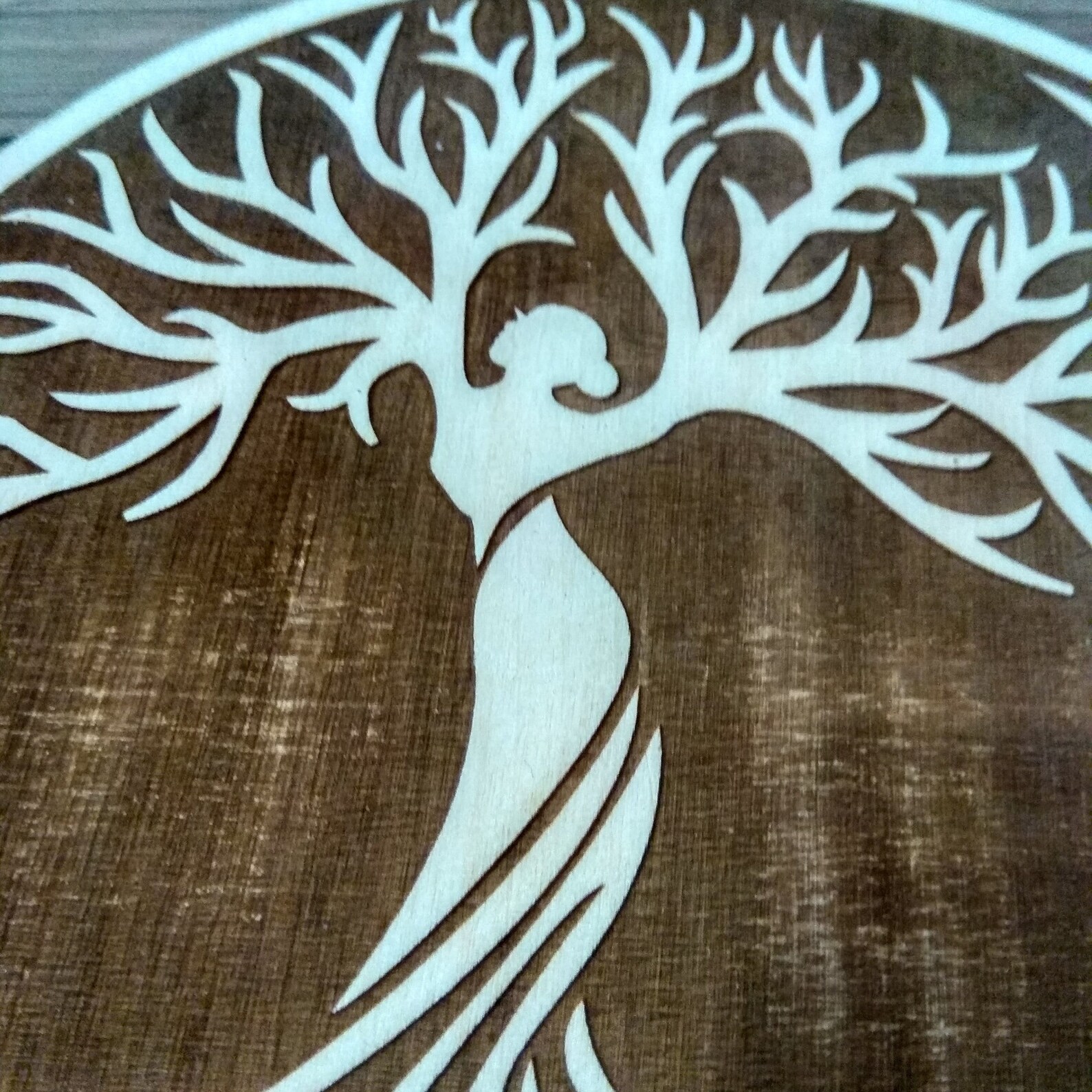 Triple Moon Goddess Moon Phases Tree of Life Moon Phase Wall | Etsy