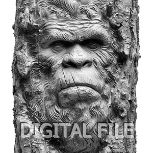 Laser Engraving Files, Bigfoot, 3D Illusion, Bigfoot Png, Wood ...