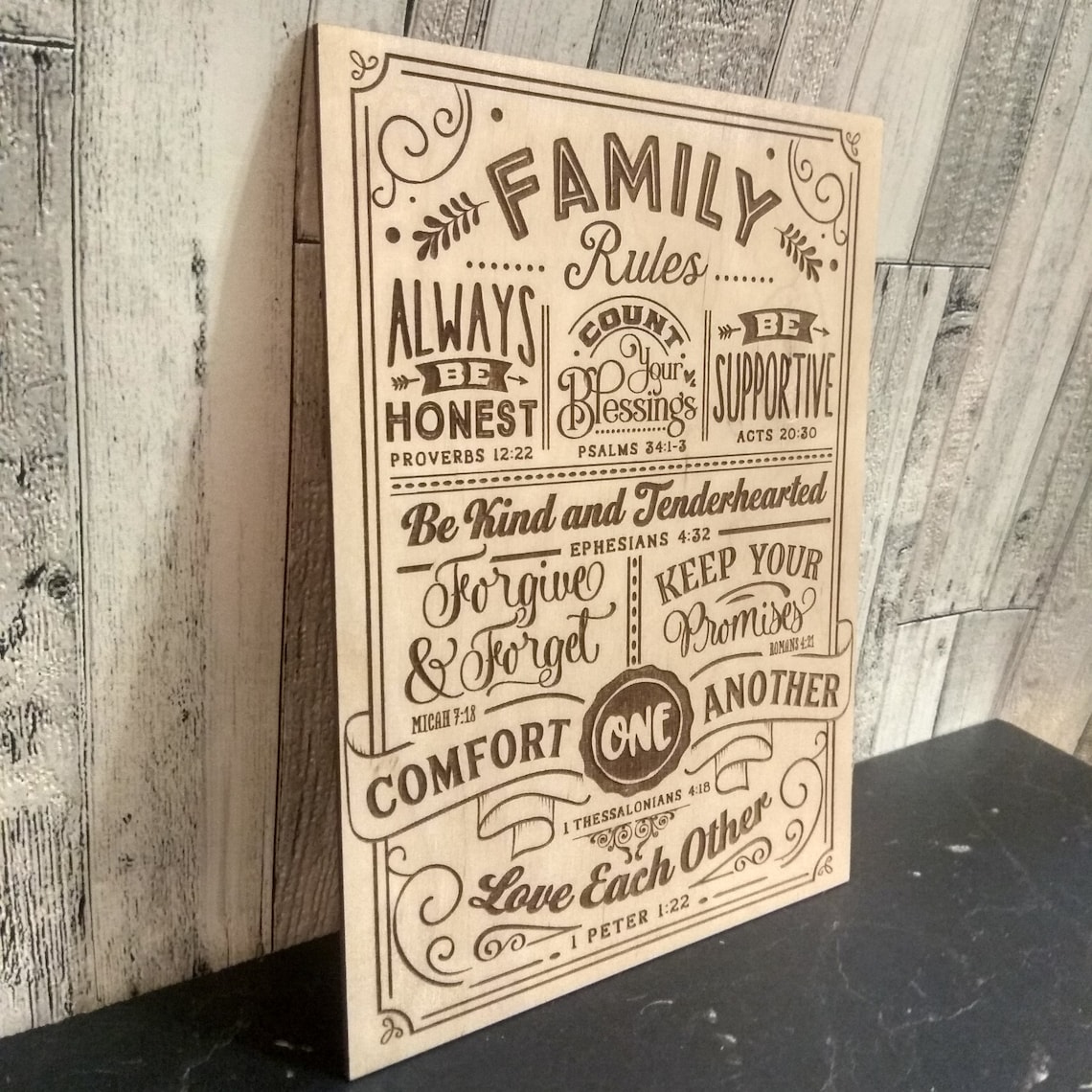 Family Rules Wood Sign House Rules Sign Custom Wood Sign. | Etsy