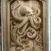 Octopus Wall Art, 3D Illusion Wood Laser Engraving Ocean Wall Decor. - Etsy