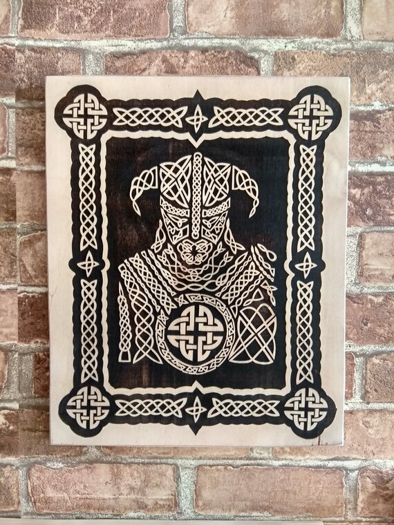 Wood Burn Celtic Knot Free Shipping! Original Handcrafted Wood Burned