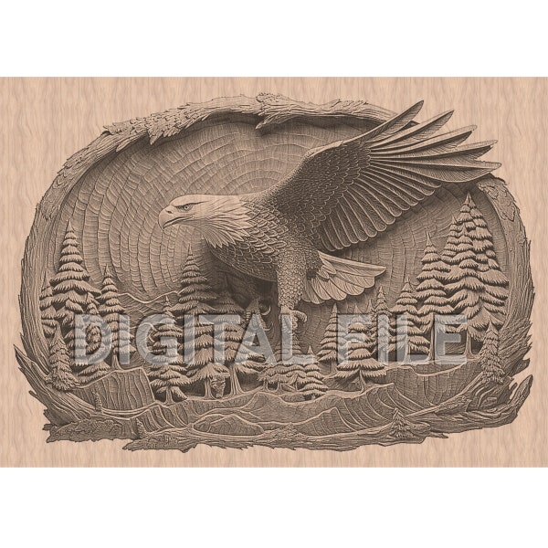 Eagle Wood Laser Patterns - Etsy