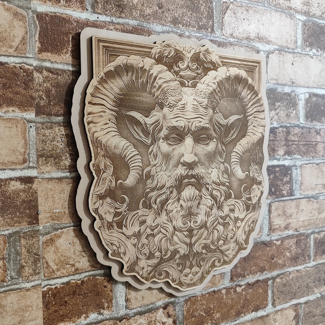 Satyr, Pan, Greek Mythology Wood Laser Engraving Wall Sign. - Etsy