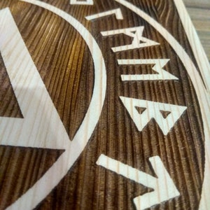 Wood Burning Viking Symbol Valknut Wall Art, Norse Mythology Wall ...