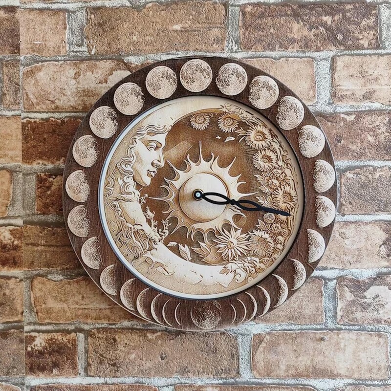 Moon Phase Clock - Etsy