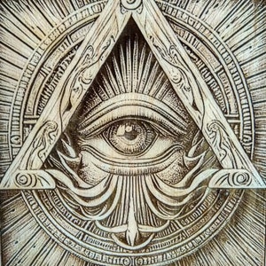 Eye of Providence, All Seeing Eye, 3D Illusion Laser Engraved Wall Art ...