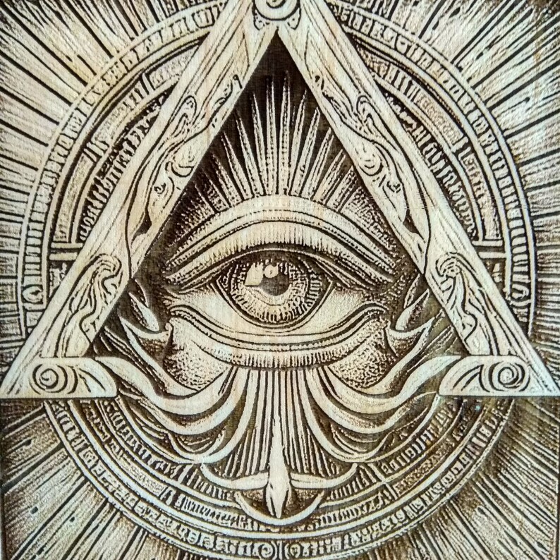 Eye of Providence All Seeing Eye 3D Illusion Laser Engraved - Etsy