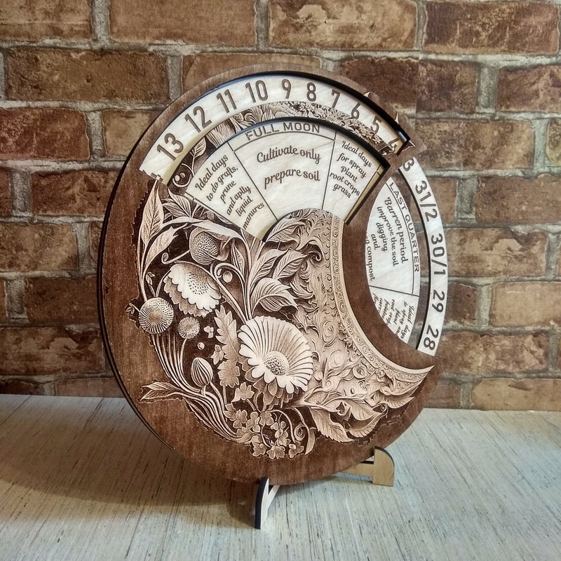 Wooden Calendar - Etsy