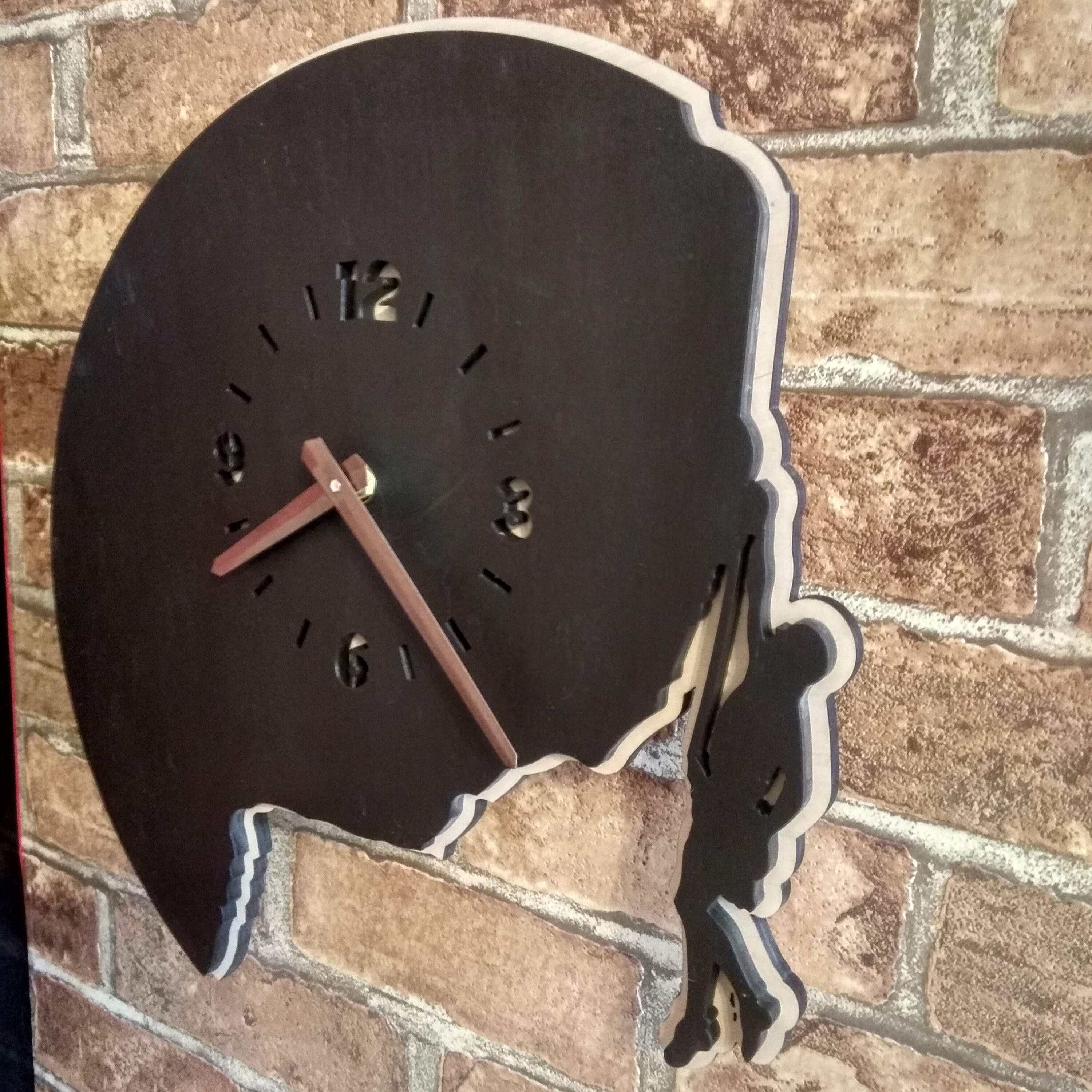 Mountain Clock Wooden Wall Clock Wooden Clock Wall Clock - Etsy