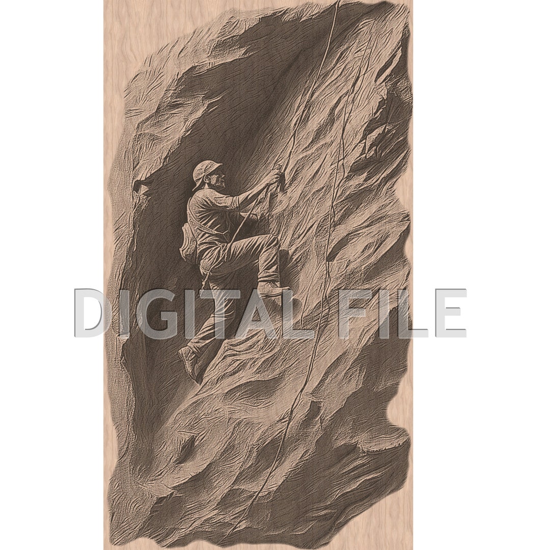 Laser Engraving Files, Rock Climbing, 3D Illusion, Wood Engraving ...