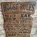 Big House Rules Sign, Wood Family House Rules, House Rules Wall Art. - Etsy