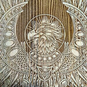Wood Burned Phoenix Wall Hanging, Firebird Fantasy Inspirational Wall ...