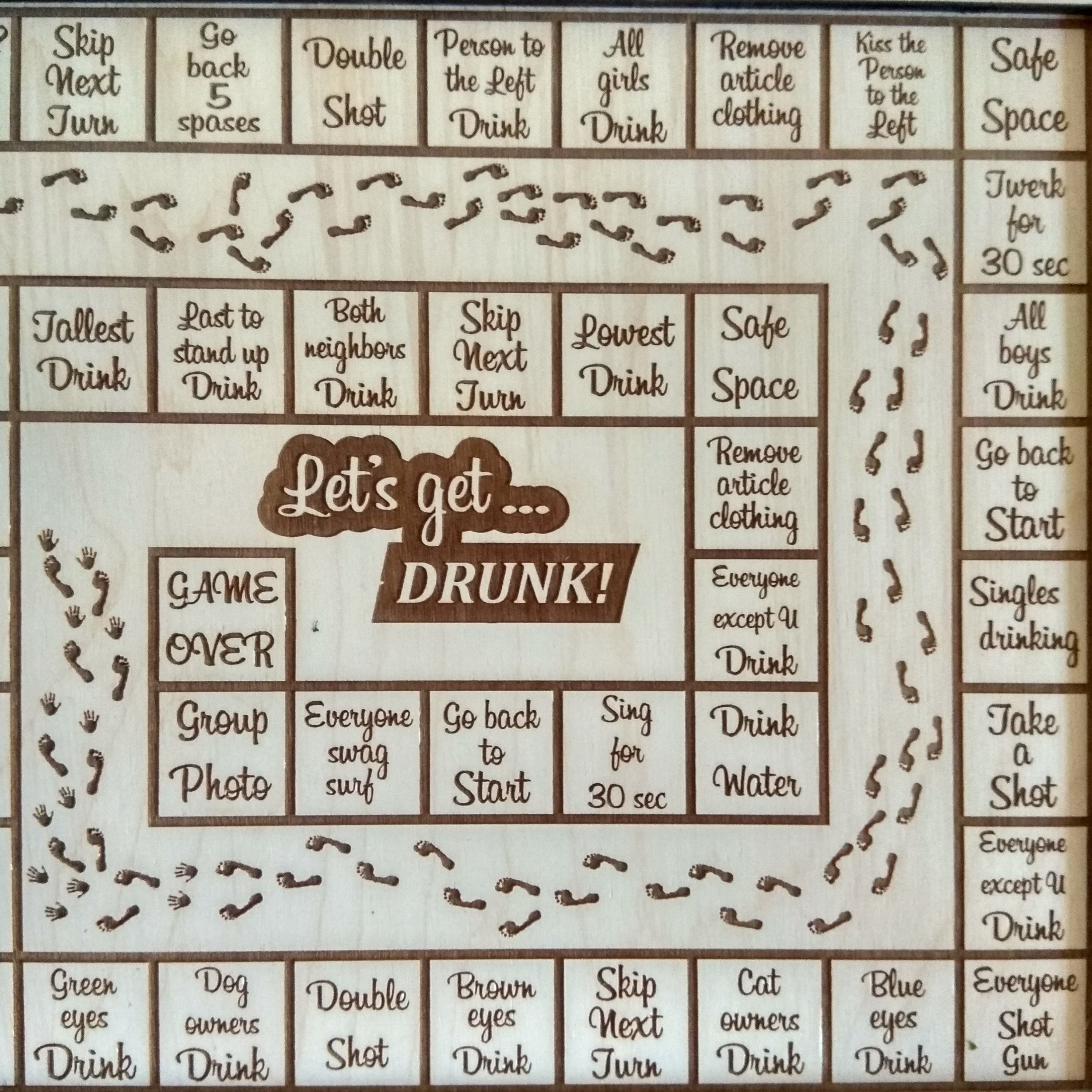 Personalized Adult Drinking Game Drinking Board Drinkopoly Etsy Uk