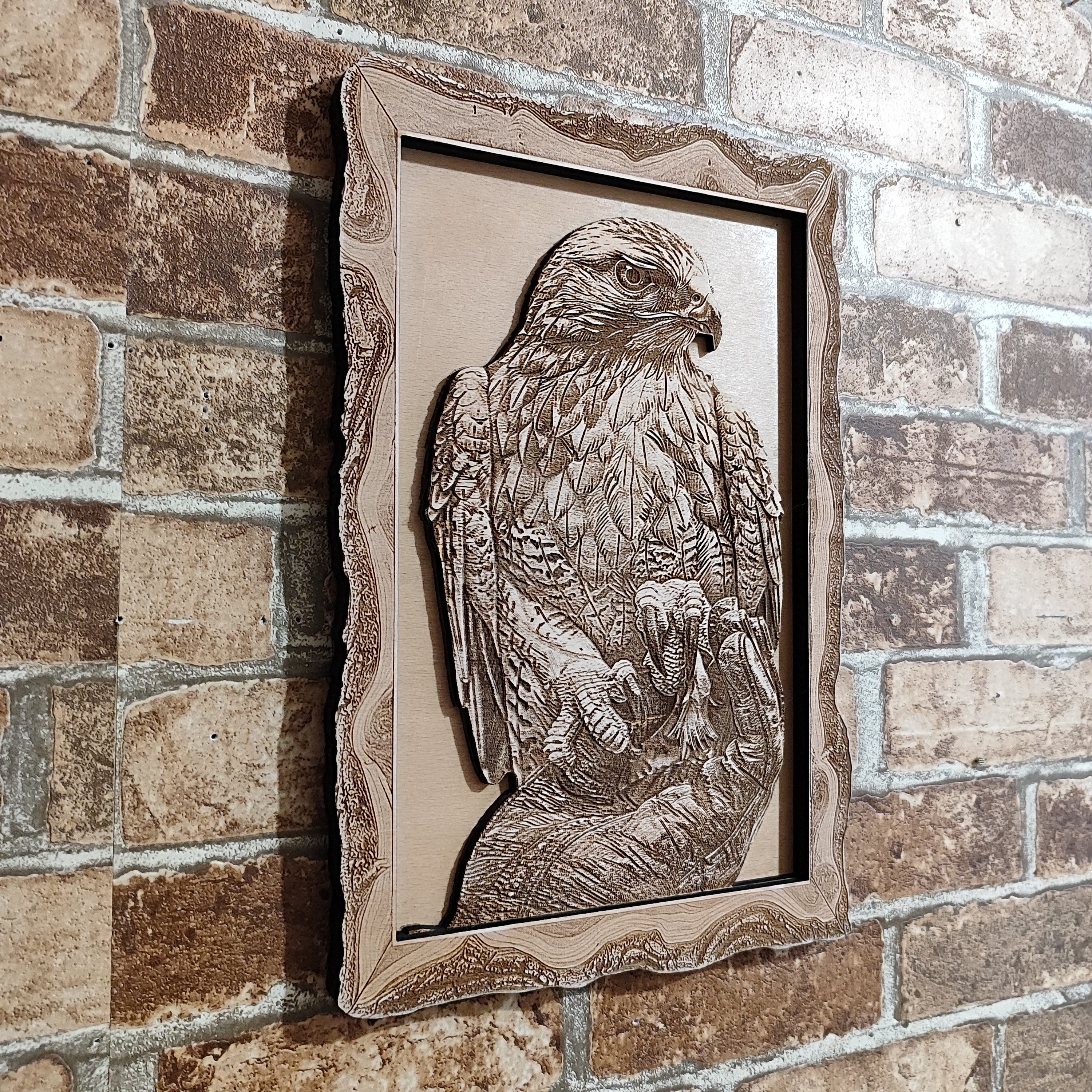 Red-tailed Hawk, Falconry Wall Decor, Multilayer Wood Art. - Etsy