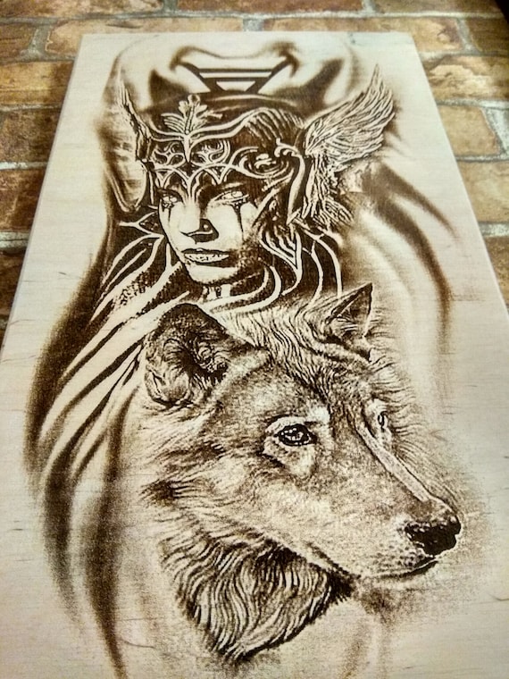 Norse Valkyrie Drawing