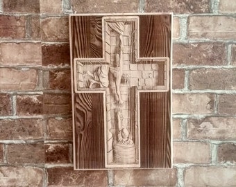 Wood Burning Cross - Etsy