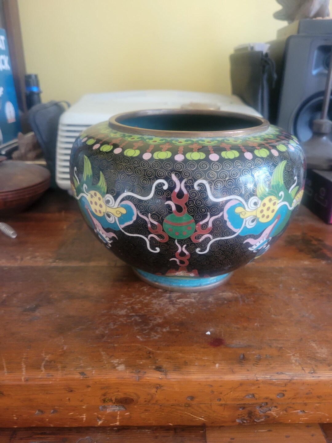 1 Antique Chinese Dragon [5 Toes] Bowl or Fat Vase - Etsy