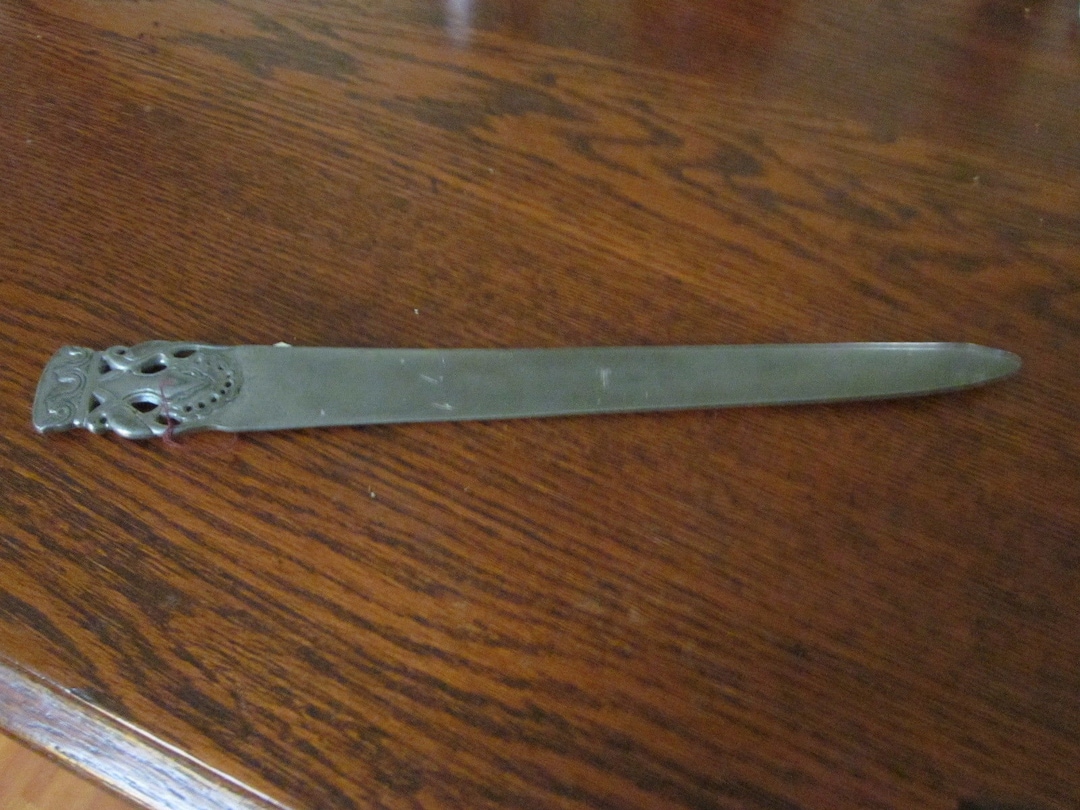 1 Art Deco Just Andersen Pewter Letter Opener Pheasant Design - Etsy