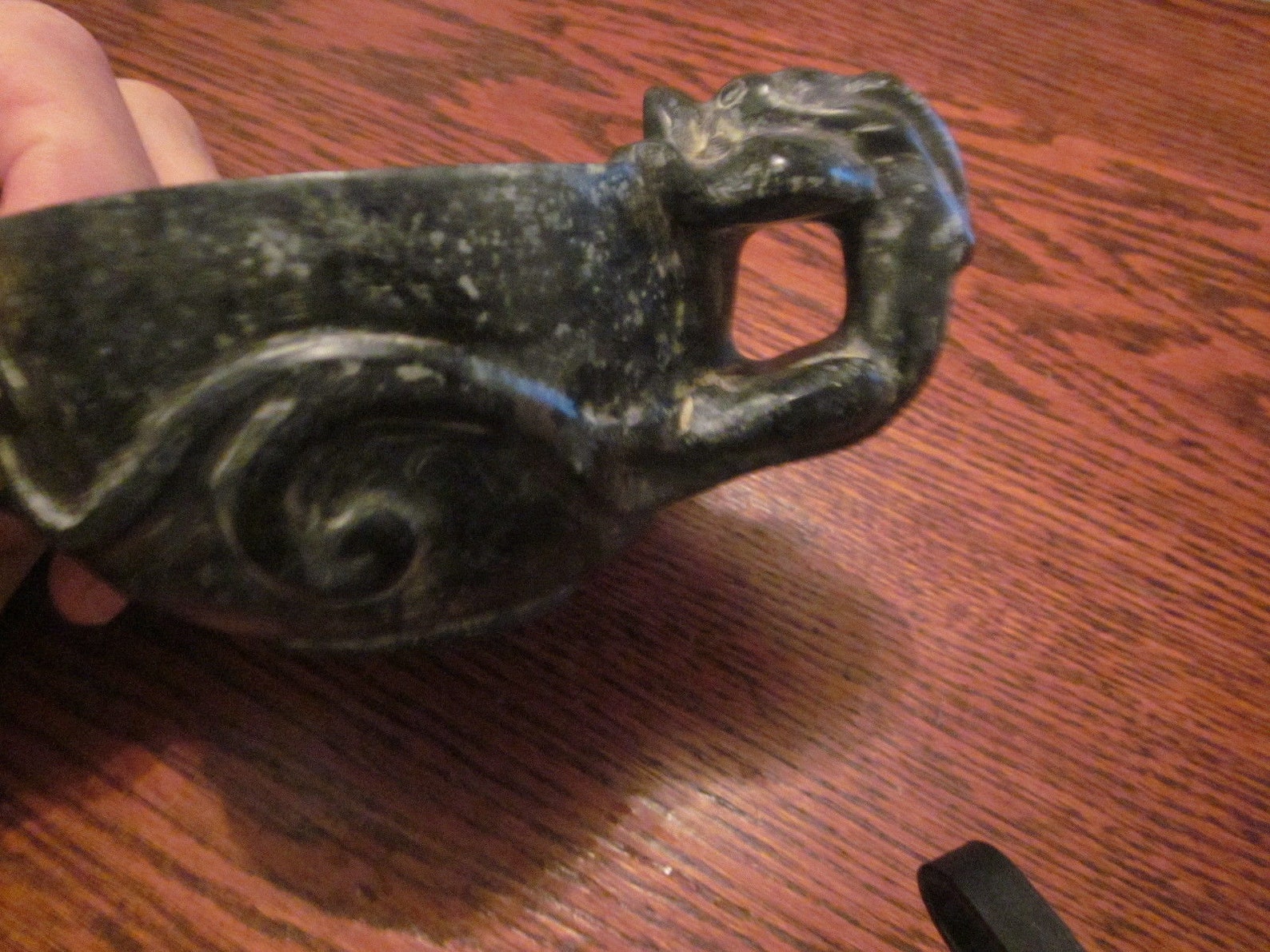 1 Chinese Dark Stone S.G. 2.77 Double Demon Bowl, Erosion earth Safe - Etsy
