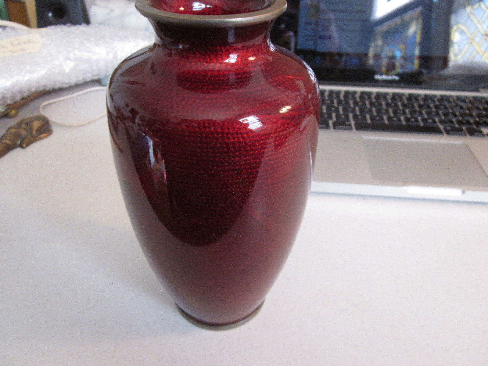 1 C.1950 Japanese Pigeon Blood Cloisonne Vase - Etsy