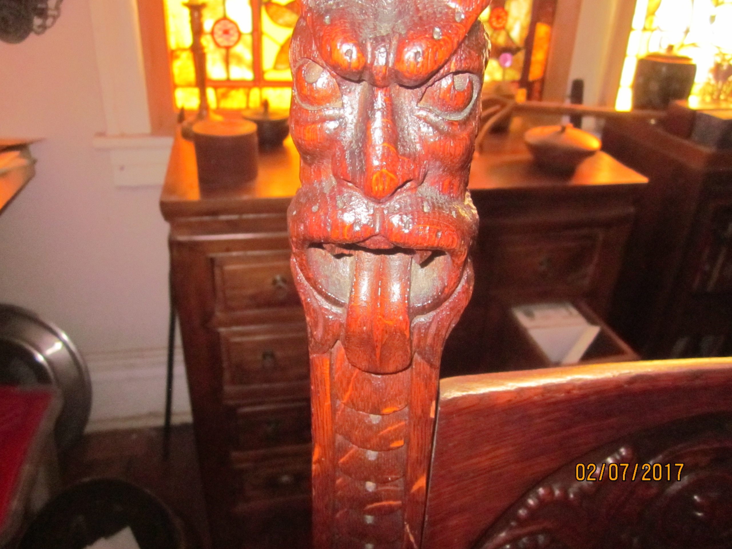 1 Victorian Stomps-burkhardt Tiger Oak Throne Chair, Old Patina - Etsy