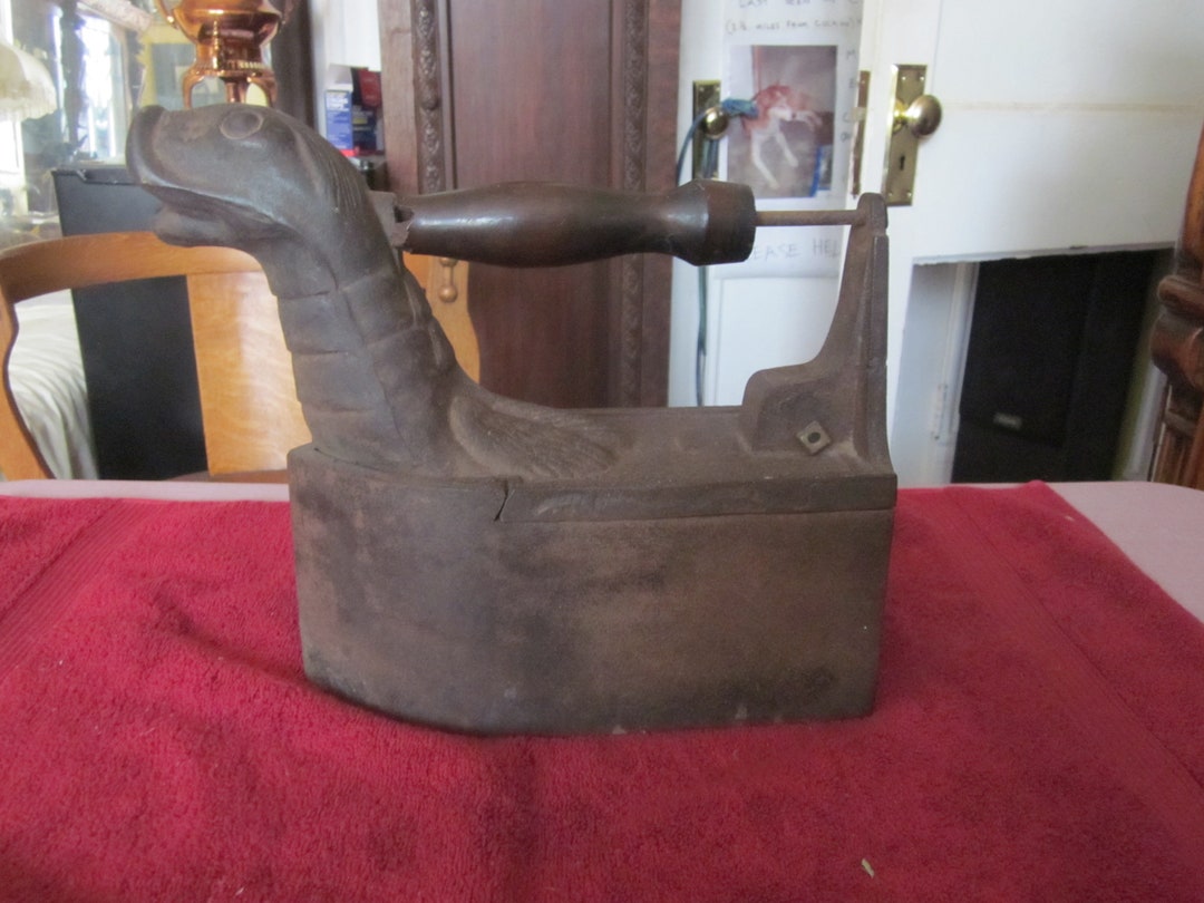 1 Late 18th to Early 19th Century German Coal Sad Iron Doorstop, 25 ...