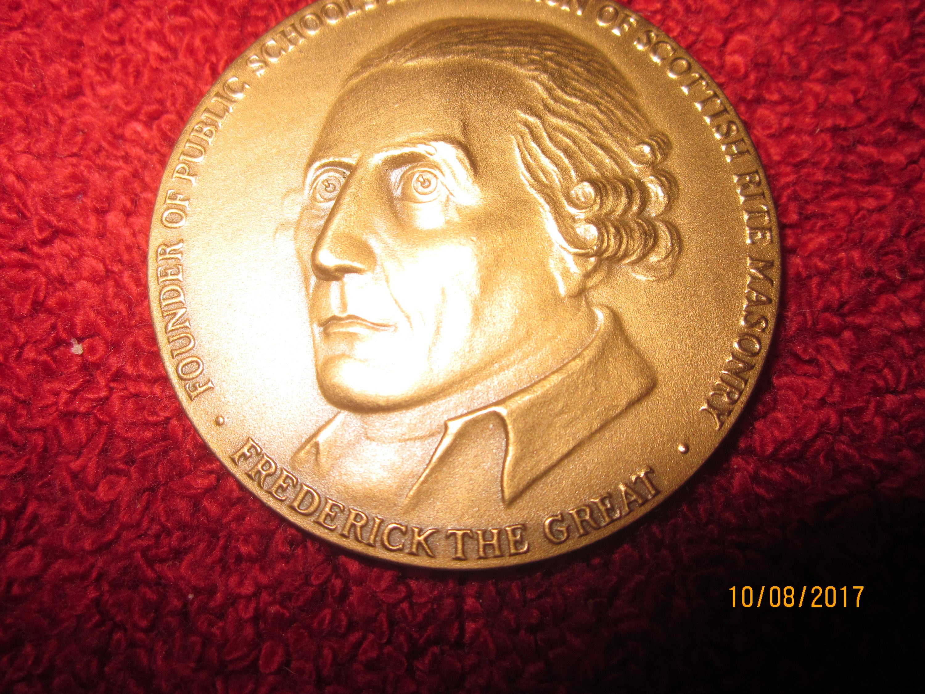 A 171st Year Commemorative Bronze Medal for 1971, Featuring Frederick ...
