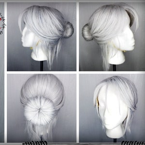 Ciri Wig the Witcher 3 Cosplay Costume Triss Yennefer Medieval White ...