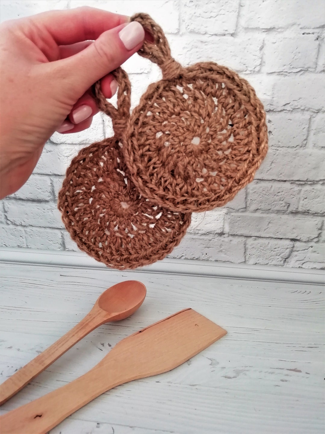 A Set of Eco Sponges Dish. Washable and Compostable. Eco Scrubby ...