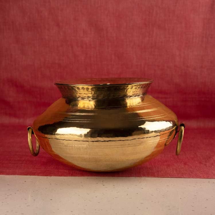 Brass Cooking Pots in Brass Utensils and Cookware With Serving | Etsy UK