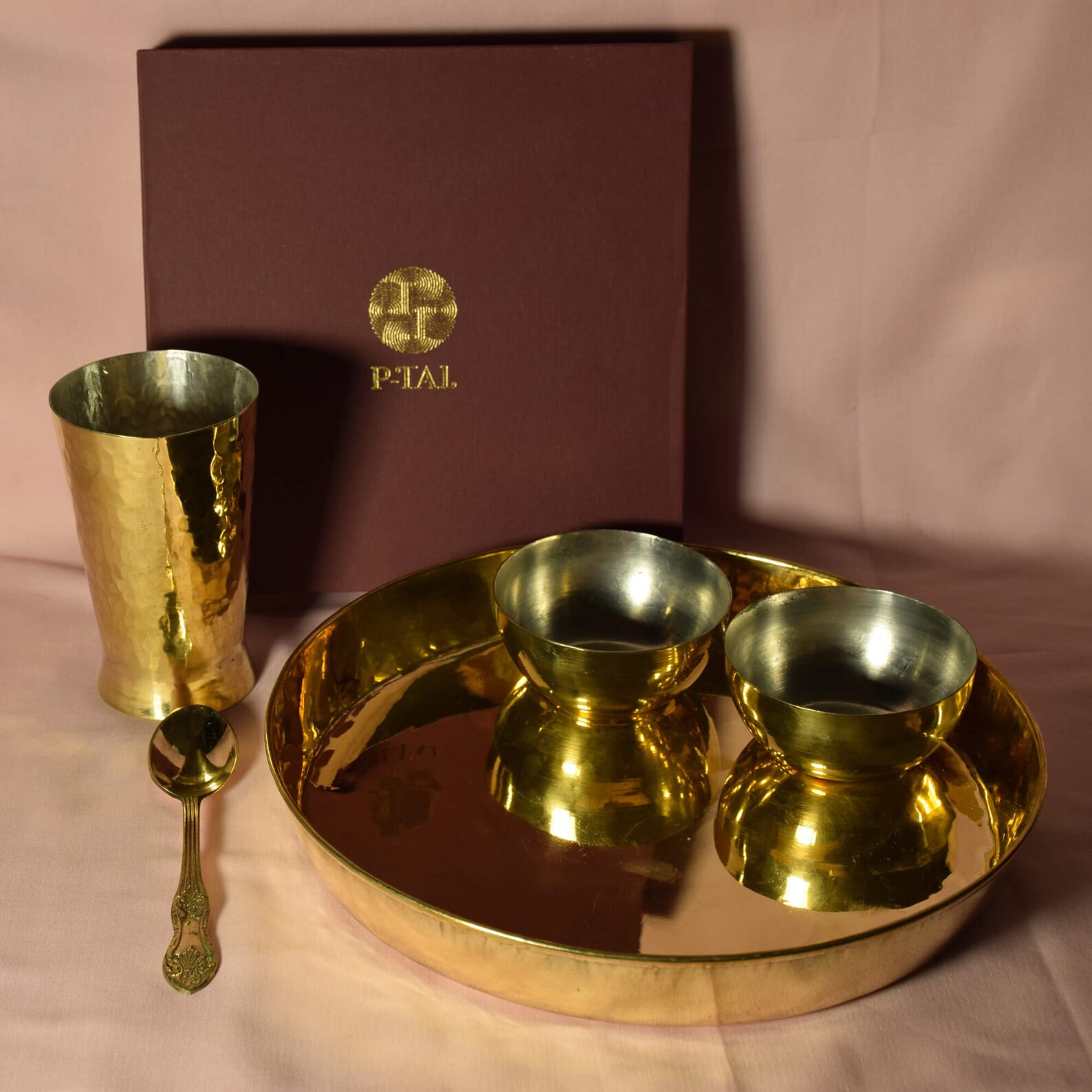 Antique Brass Dinnerware Set high Hipped Plate Brass - Etsy
