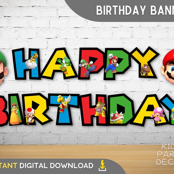 Mario Party Banner - Etsy