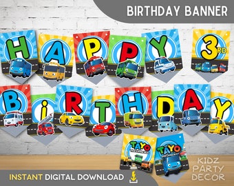 Tayo the Little Bus Birthday - Etsy