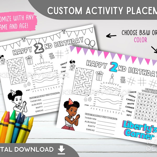 Gracie's Corner Activity Sheet - Etsy
