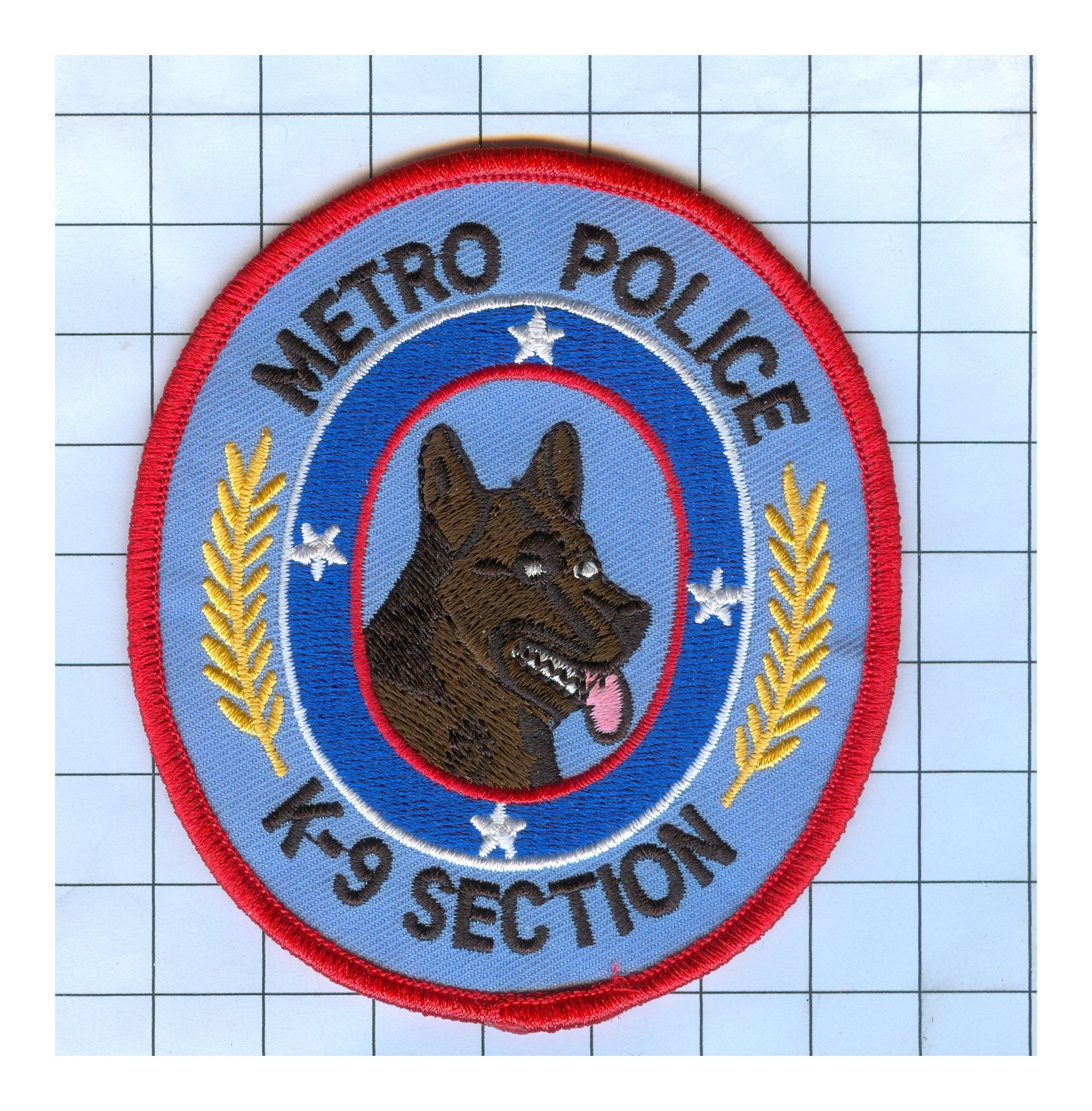Embroidered K9 Police Patch Collectibles Metro Police K-9 - Etsy