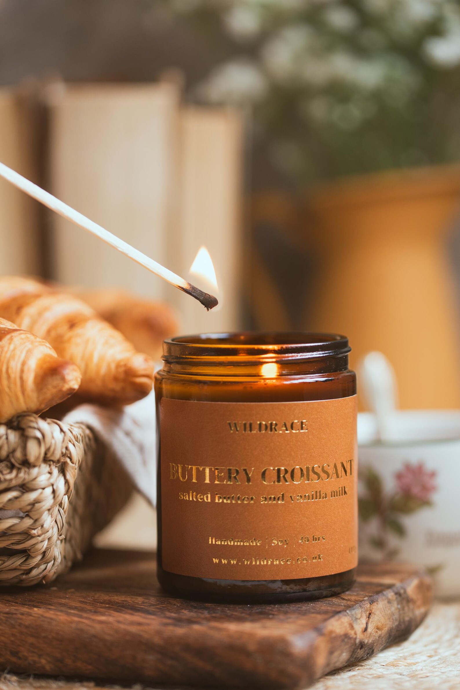 Croissant Pastry Scented Candle | Viral Candle | Foodie Gifts | Luxury ...