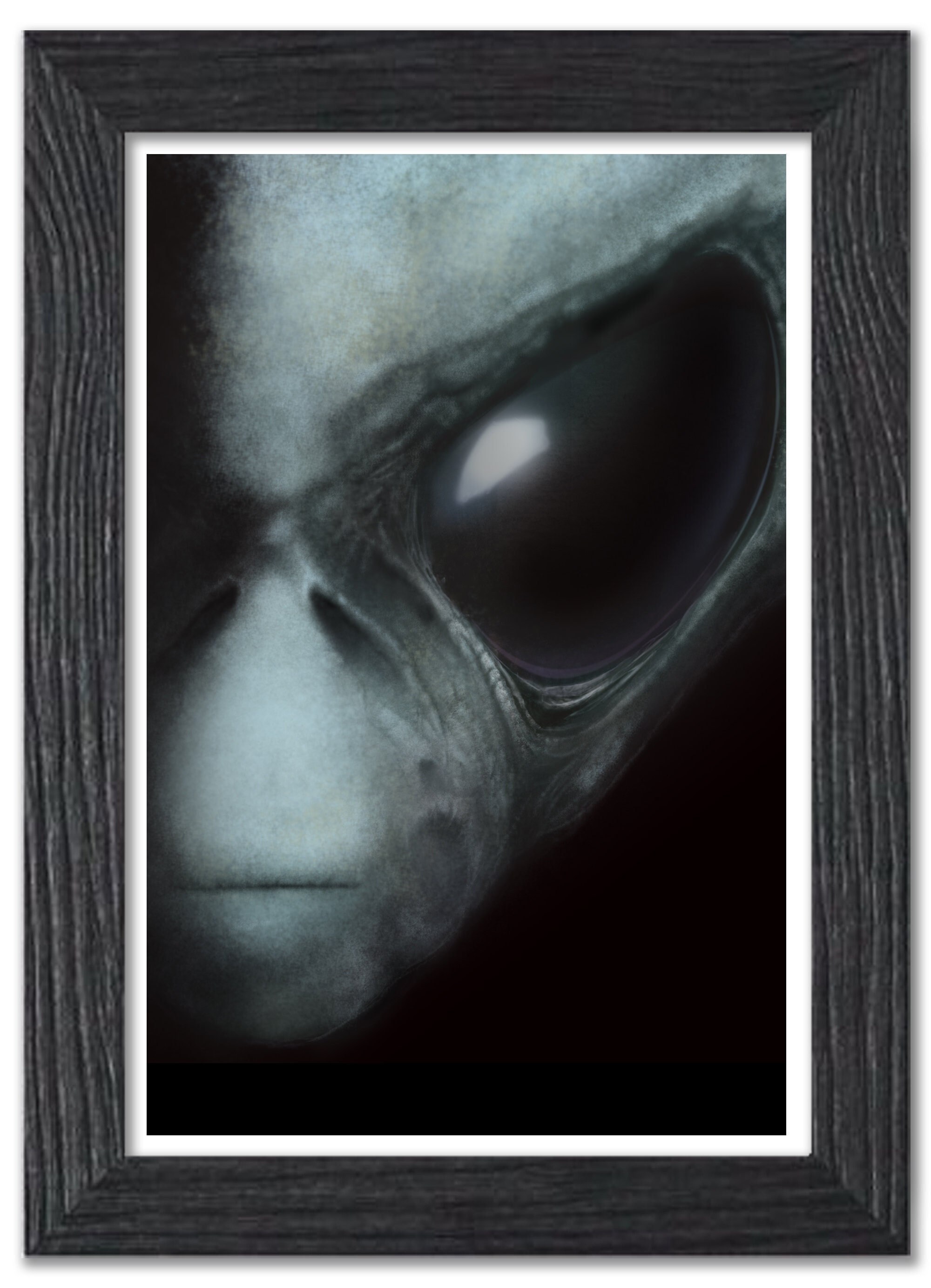 Grey Alien Fantasy Art Paintings by Sean Counley - Etsy