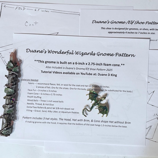 Duane D King Gnome Pattern - Etsy