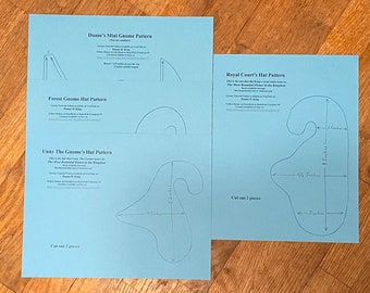 Coat and Top Hat Gnome Cone Patterns Digital Download - Etsy