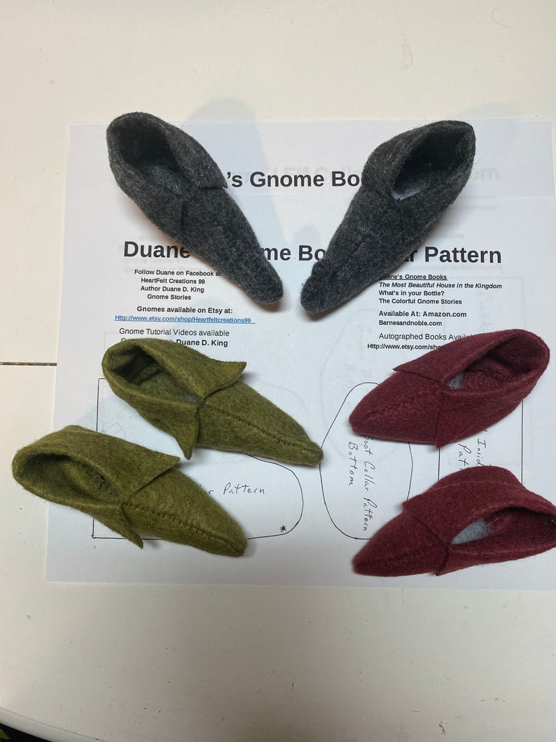 Gnome Shoe Patterns Digital Download - Etsy