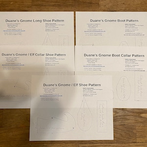 Gnome Shoe Patterns Digital Download - Etsy